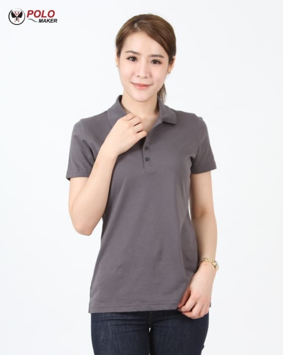 เสื้อโปโล CoolPlus Jersey CP016 สีเทา - PMK Polomaker ผู้ผลิตสินค้าสร้างแบรนด์ เสื้อโปโล ยูนิ ...