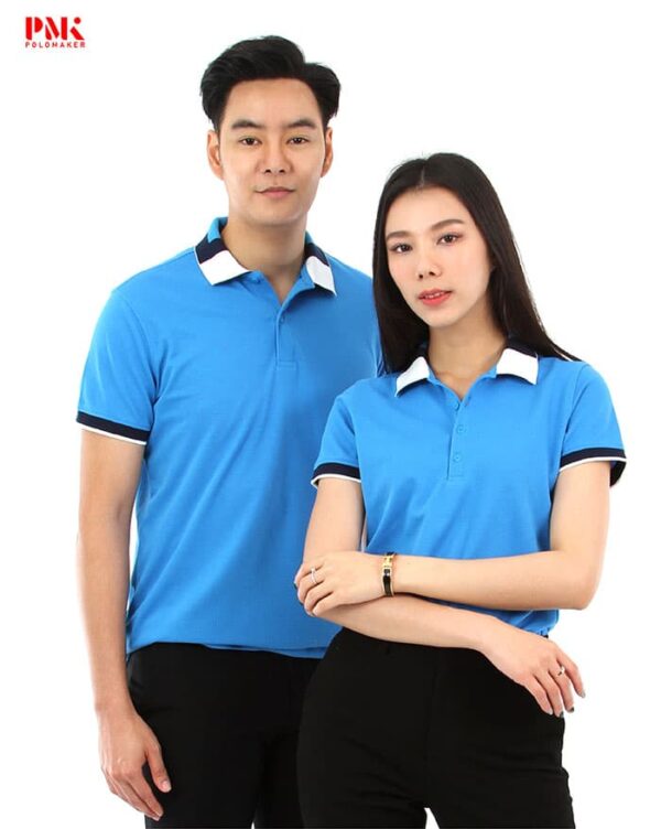 เสื้อโปโล CoolPlus โปโลปก3สี CQA06 สีฟ้าแปซิฟิก - PMK Polomaker ผู้ผลิตสินค้าสร้างแบรนด์ เสื้อ ...