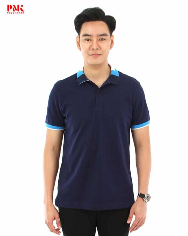 เสื้อโปโล CoolPlus โปโลปก3สี CQA08 สีกรมท่า - PMK Polomaker ผู้ผลิตสินค้าสร้างแบรนด์ เสื้อโปโล ...