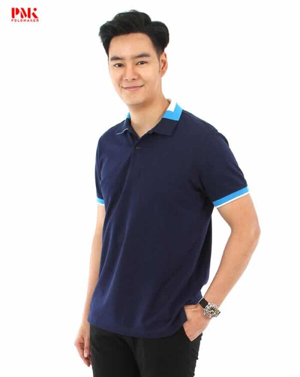 เสื้อโปโล CoolPlus โปโลปก3สี CQA08 สีกรมท่า - PMK Polomaker ผู้ผลิตสินค้าสร้างแบรนด์ เสื้อโปโล ...