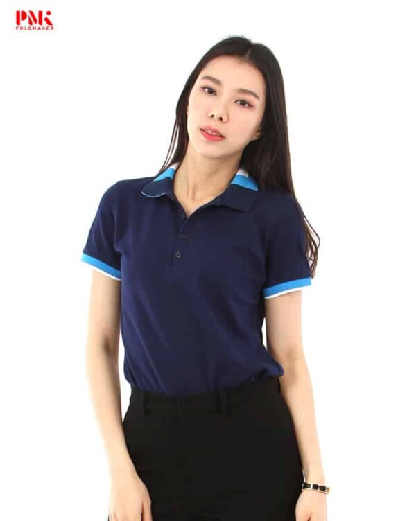 เสื้อโปโล CoolPlus โปโลปก3สี CQA08 สีกรมท่า - PMK Polomaker ผู้ผลิตสินค้าสร้างแบรนด์ เสื้อโปโล ...